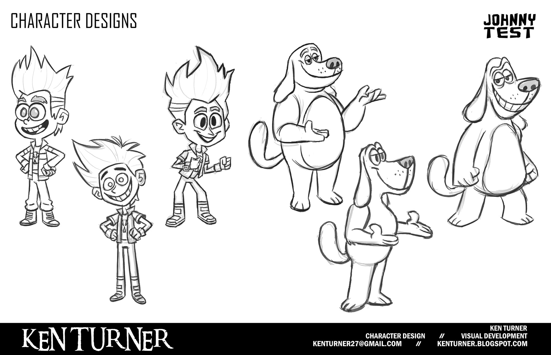 johnny test coloring page