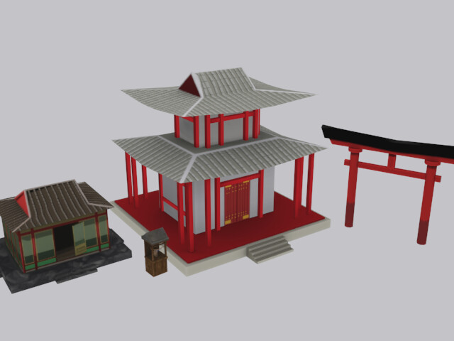 ArtStation - Japanese props