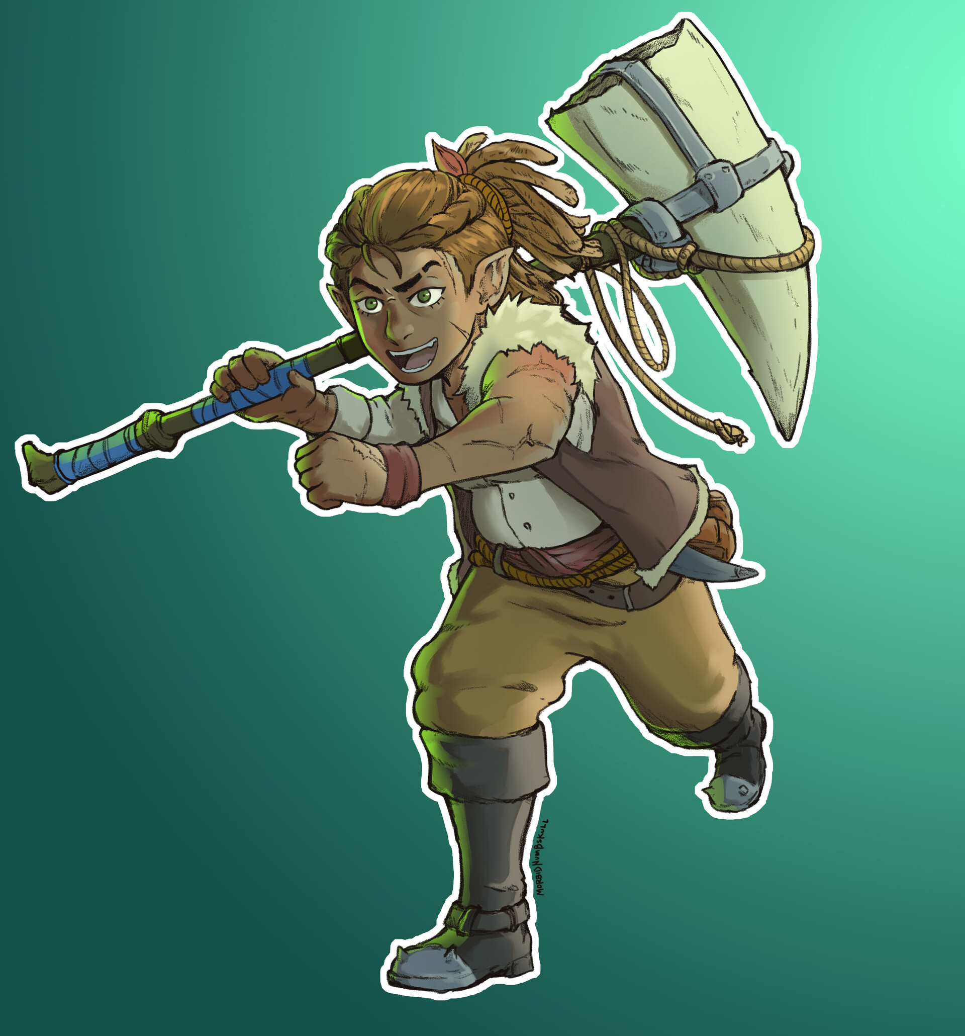 ArtStation - Halfling Barbarian