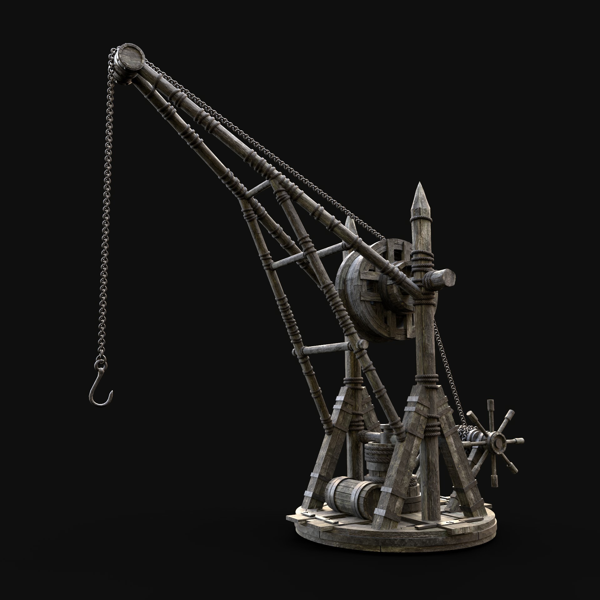 ArtStation - Medieval Crane