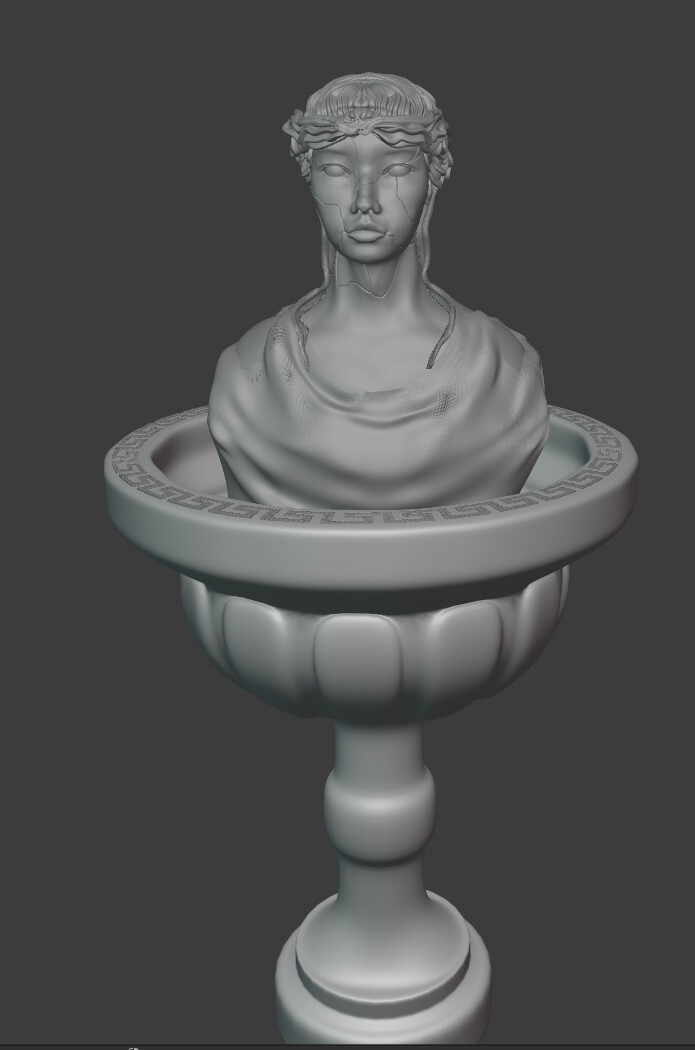 Hannah Cuffe - Greco-roman fountain- Liminal Spaces Game