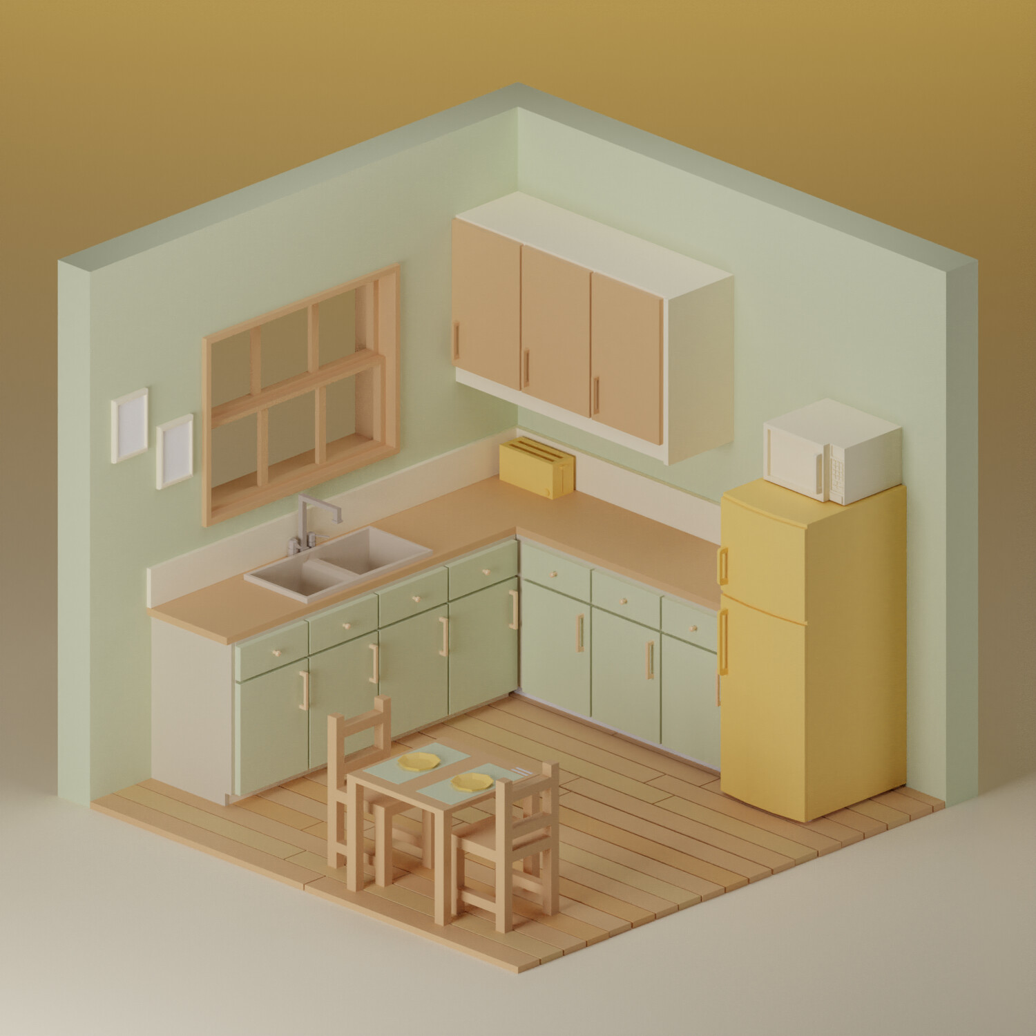 ArtStation - Isometric Kitchen