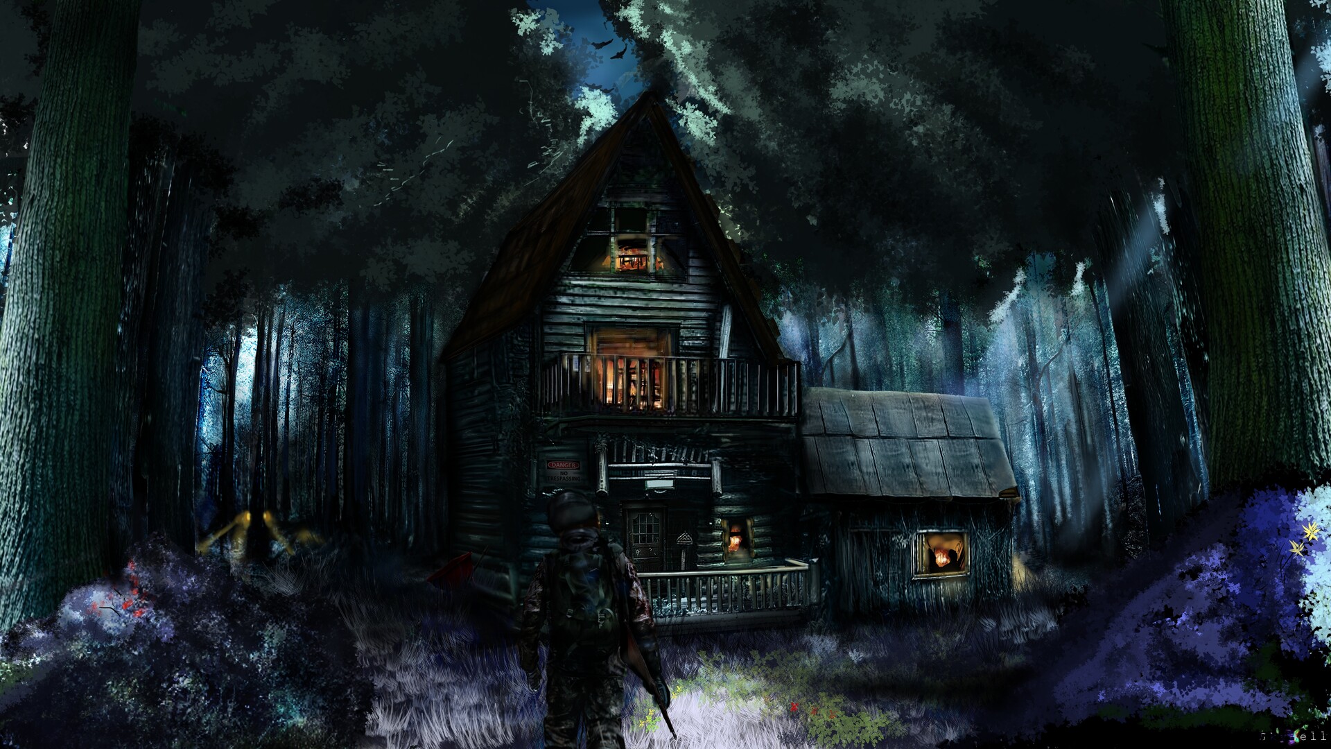 ArtStation - Blue Night (13 hours work)