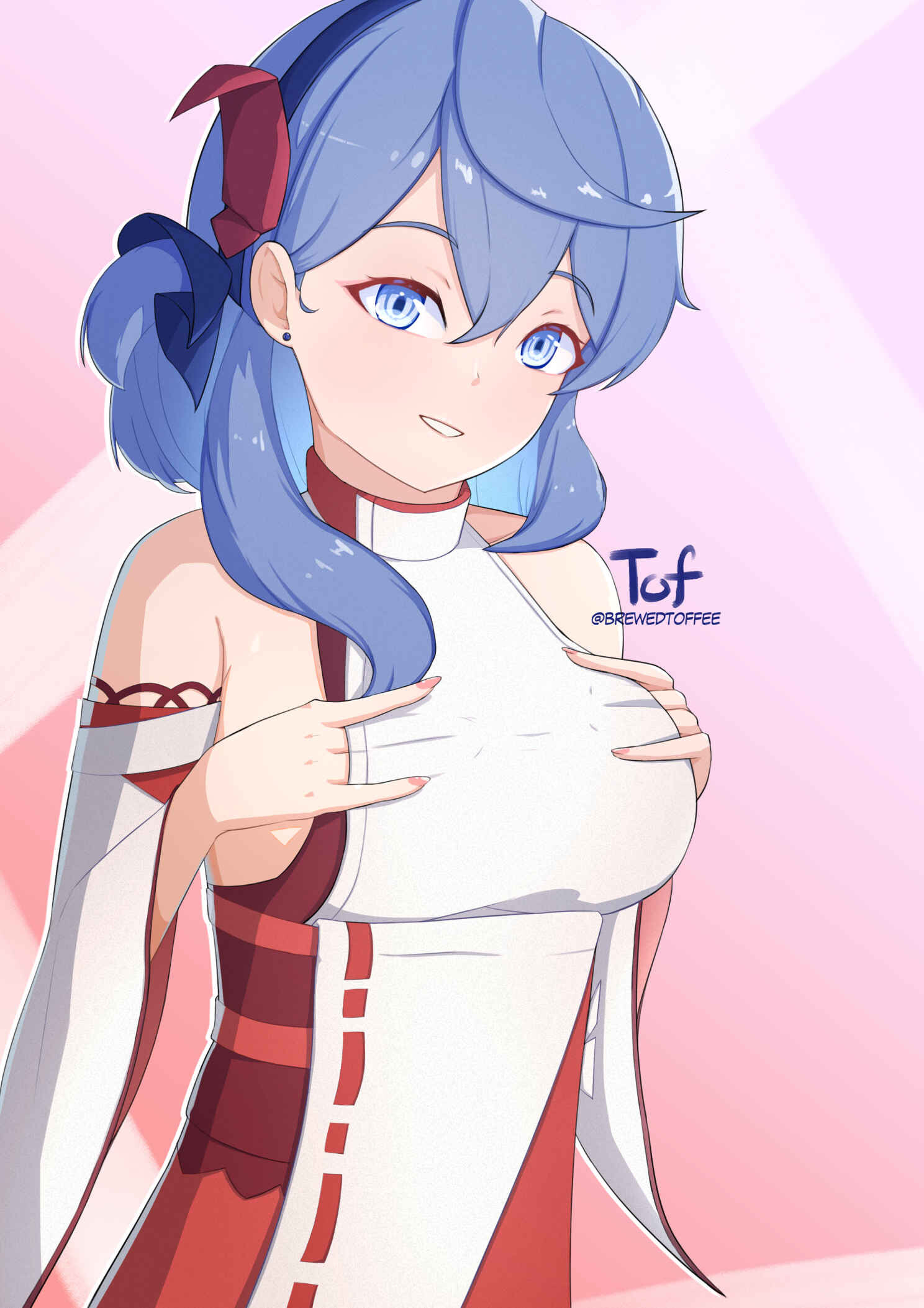 ArtStation - Ako x Yae Miko fan art (Blue Archive x Genshin Impact)