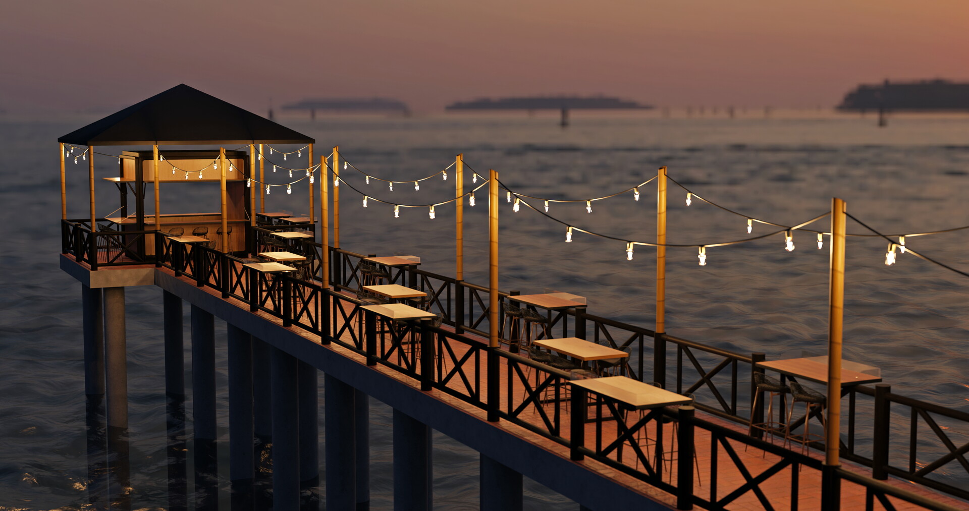 ArtStation - Pier Bar Archviz