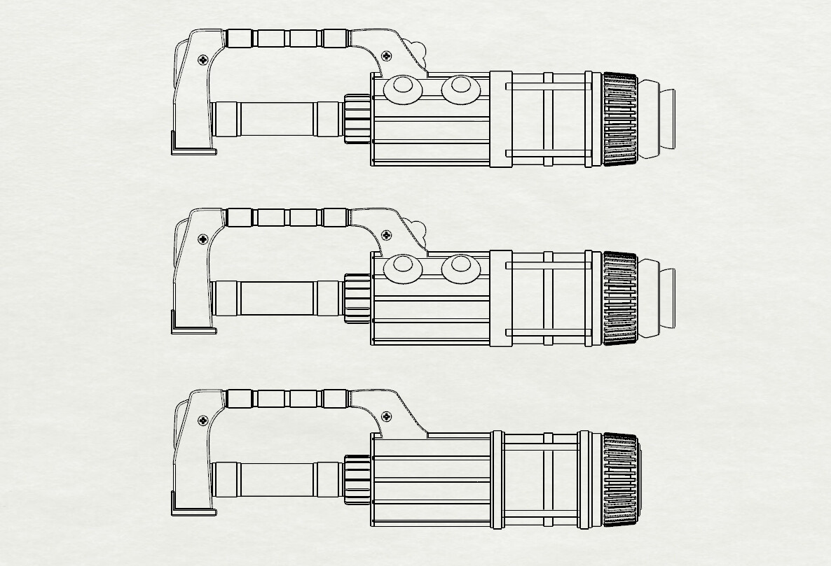 ArtStation - Cyberman guns