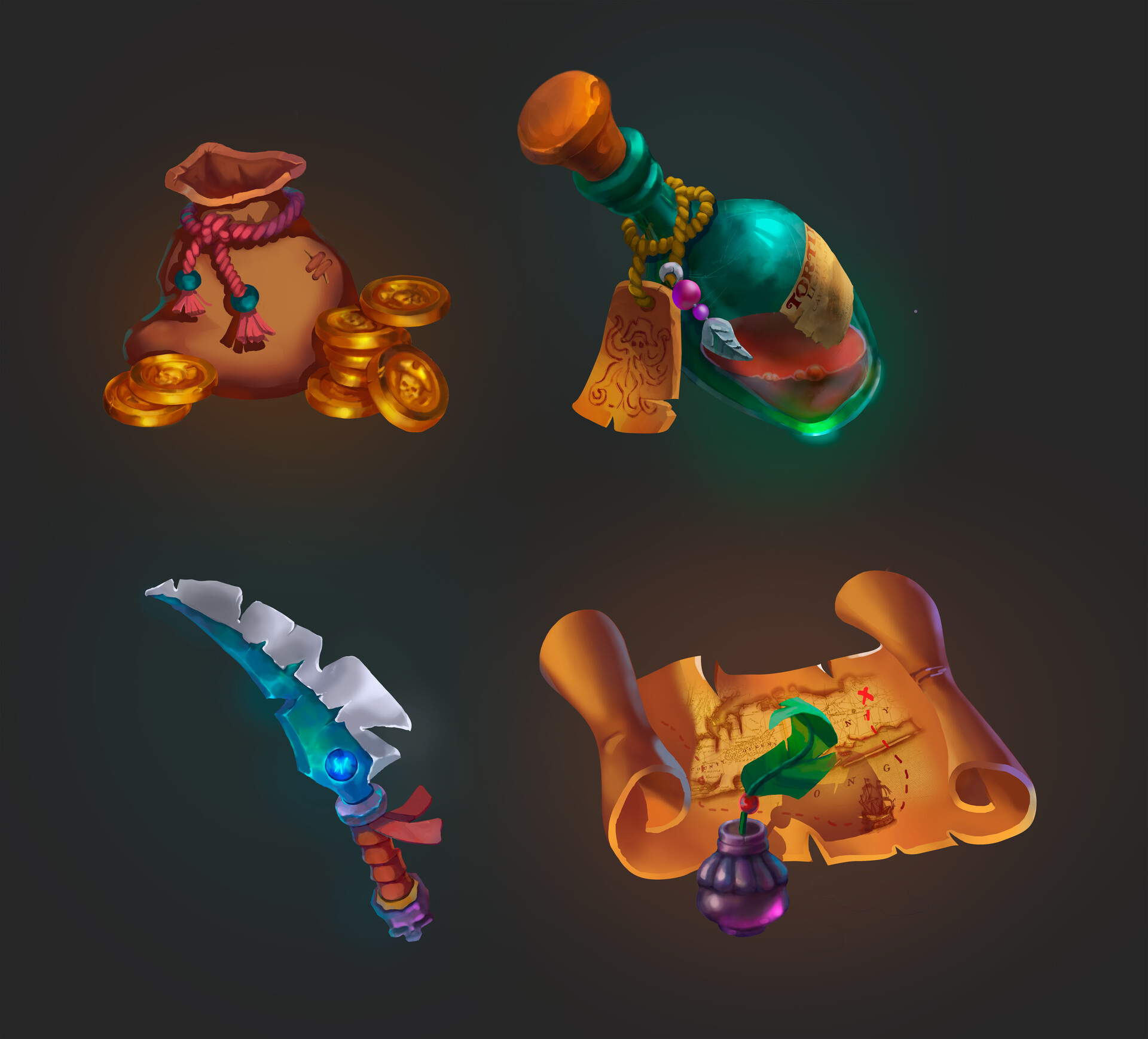 ArtStation - Pirate items