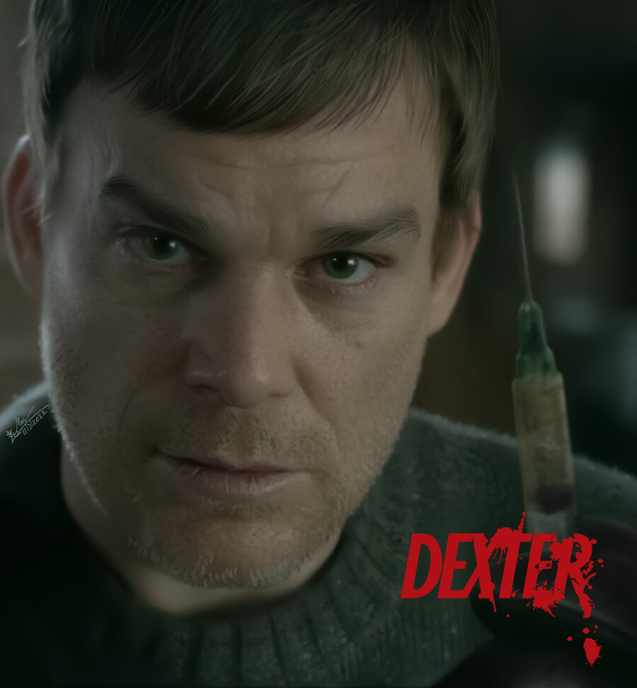 ArtStation - Dexter Digital drawing fanart by Thanomluk