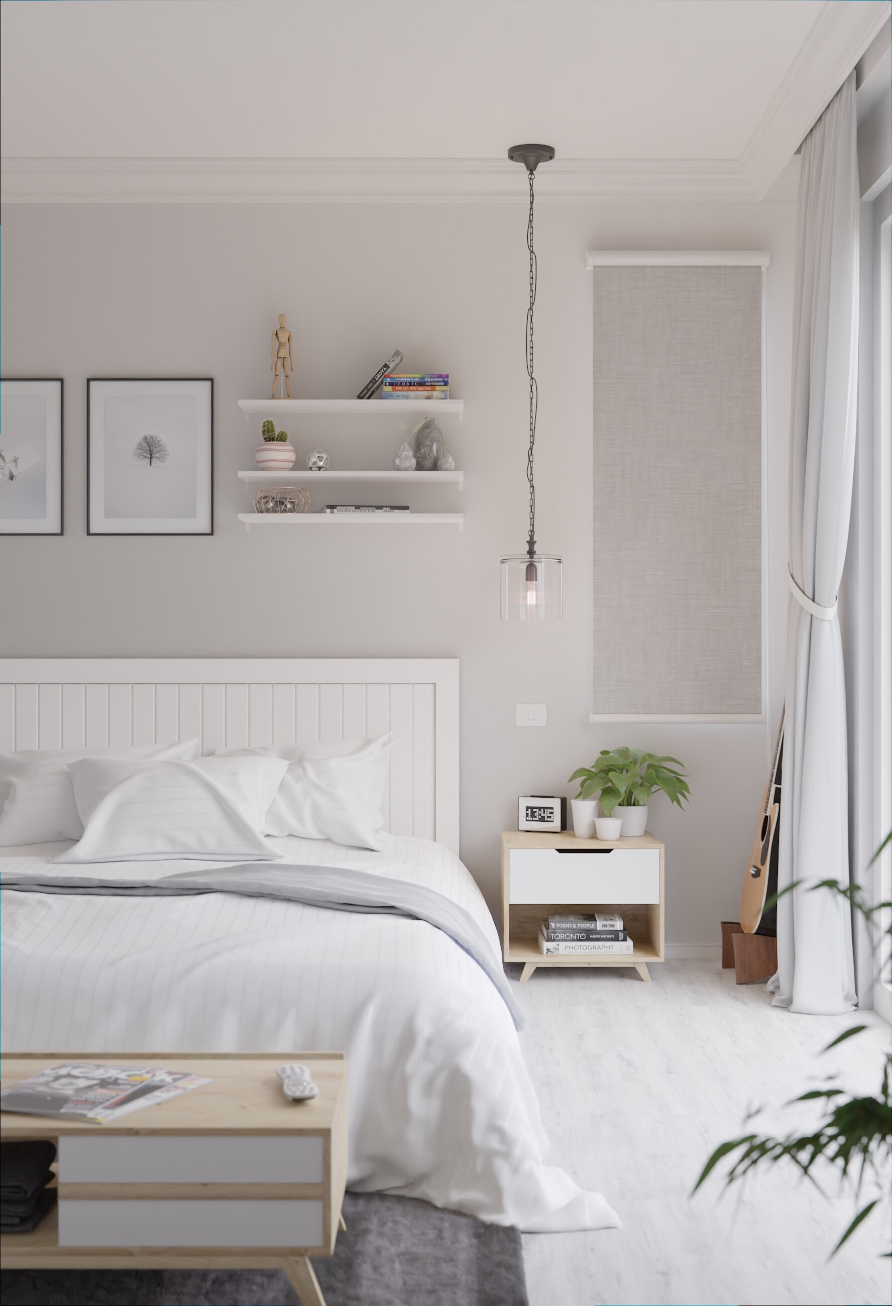 ArtStation - White Bedroom