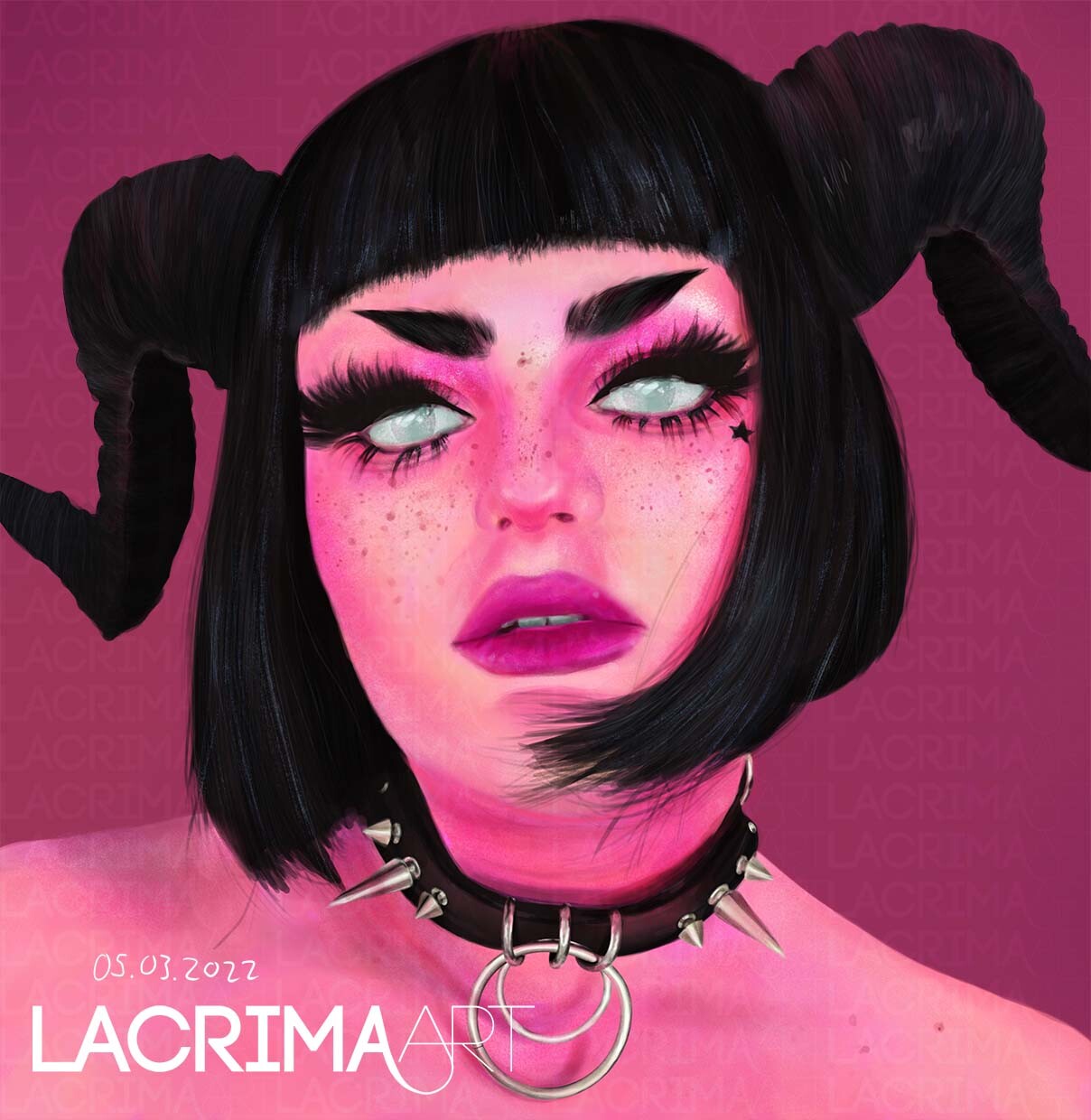 ArtStation - Demon Girl (Portrait Study)