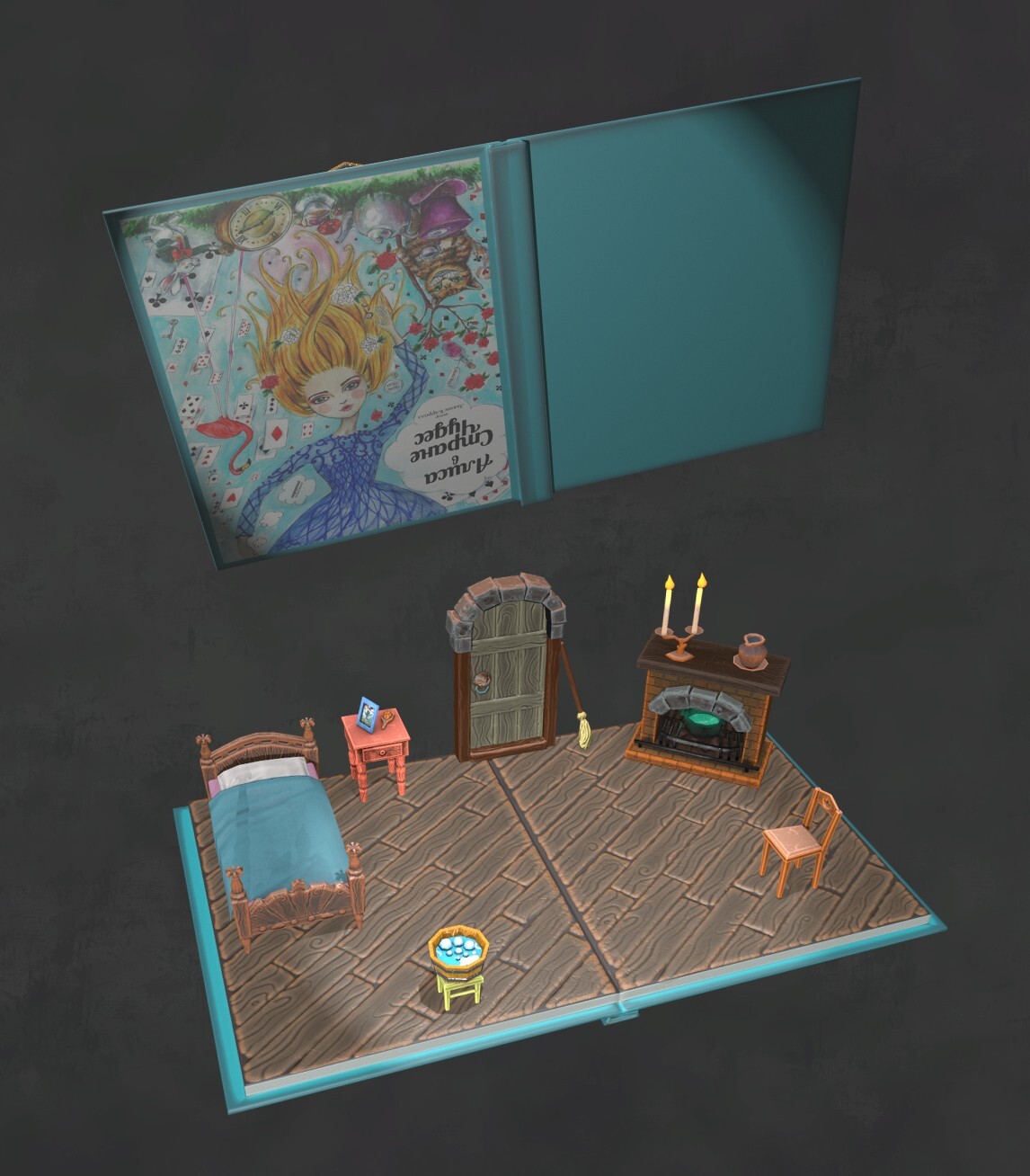 ArtStation - cartoon_room