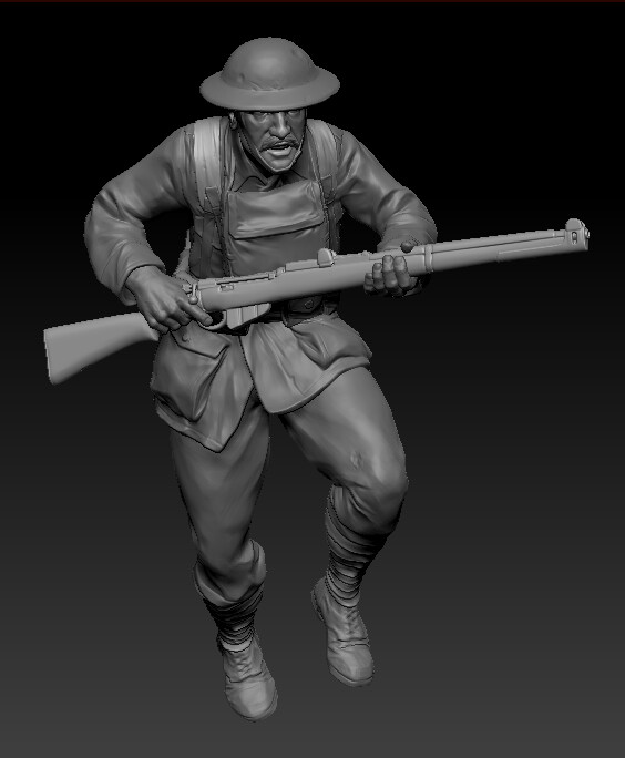 Vincent Maccioli - Soldier sculpts for AR project