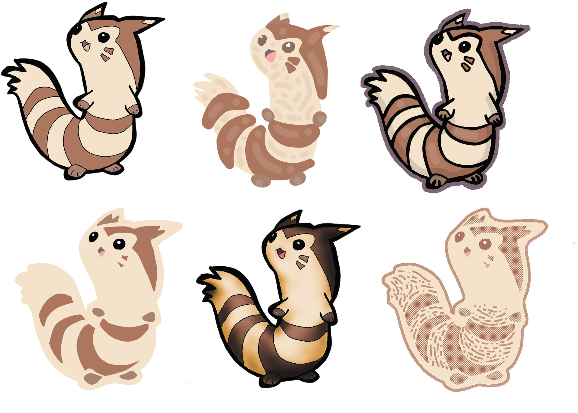 ArtStation - DCC Line Drawing (Furret)