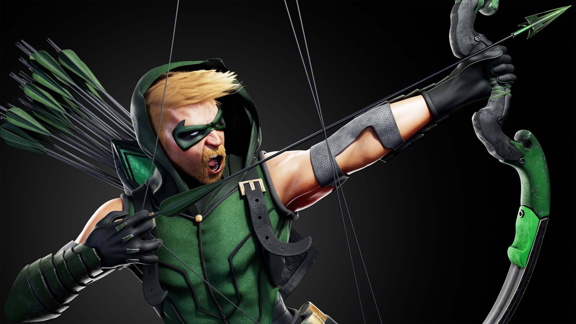 Green Arrow Render