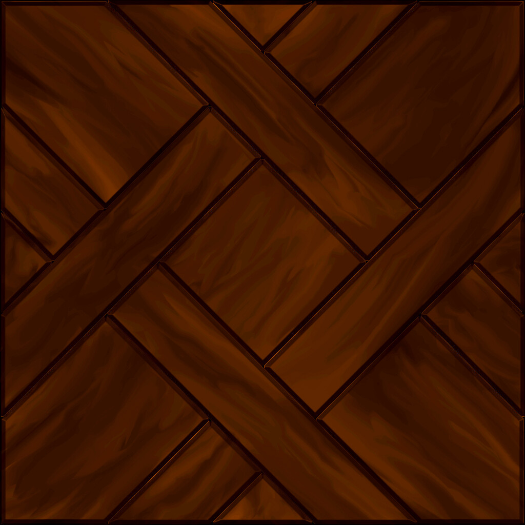 ArtStation - 2D Texture Stylized Wood Tile