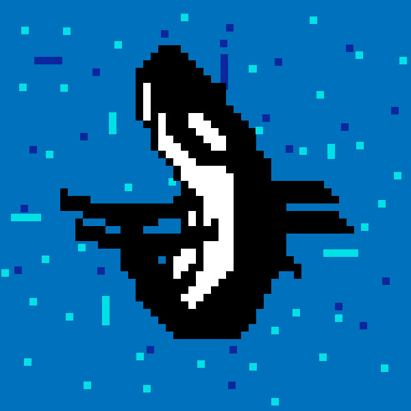 ArtStation - pixel killer whales