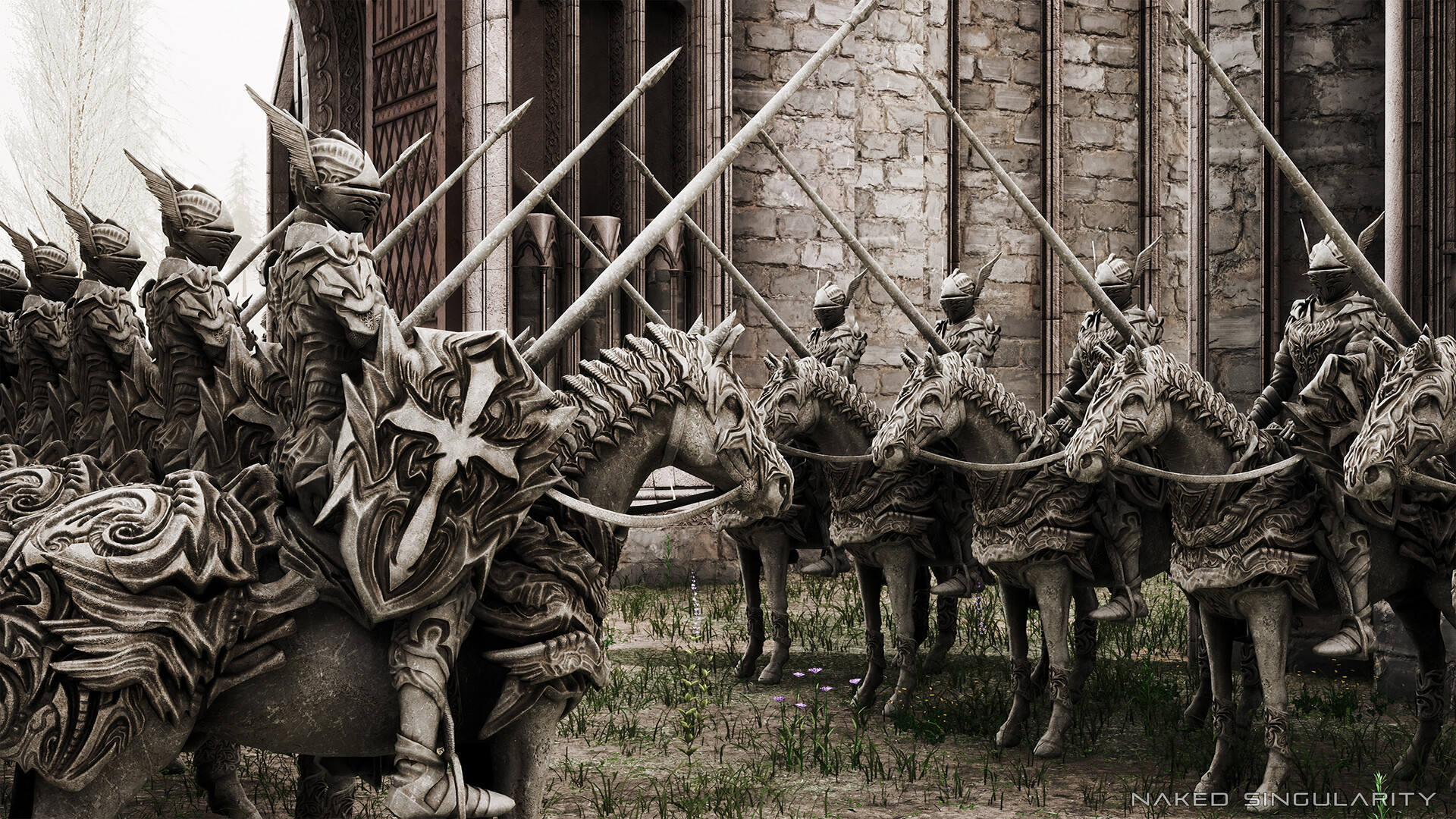 ArtStation - Dark fantasy knight statue