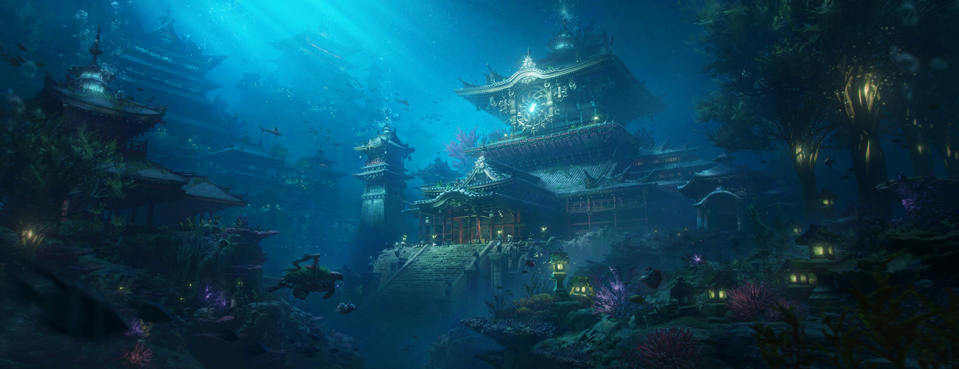 ArtStation - underwater shrine