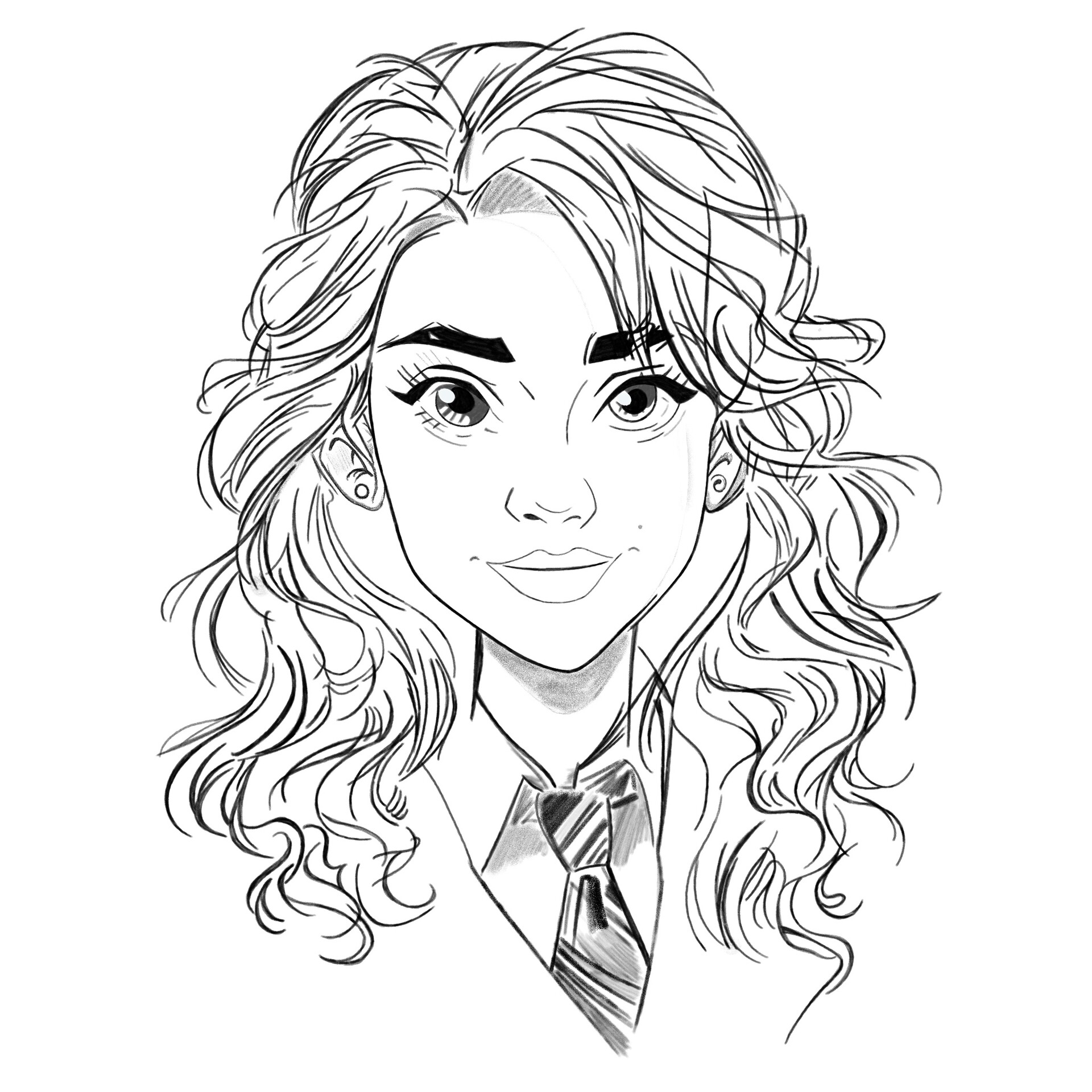 coloring pages of hermione granger