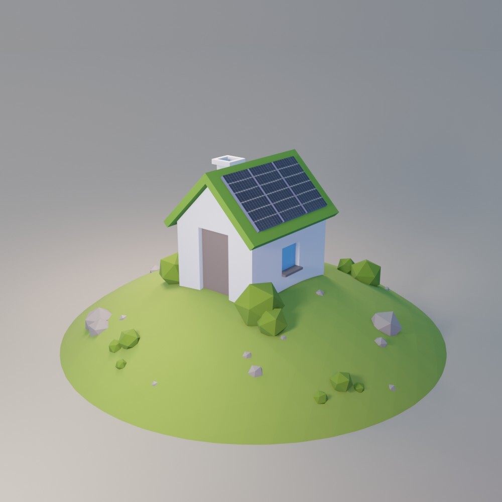 ArtStation - Eco House (3d-animation)