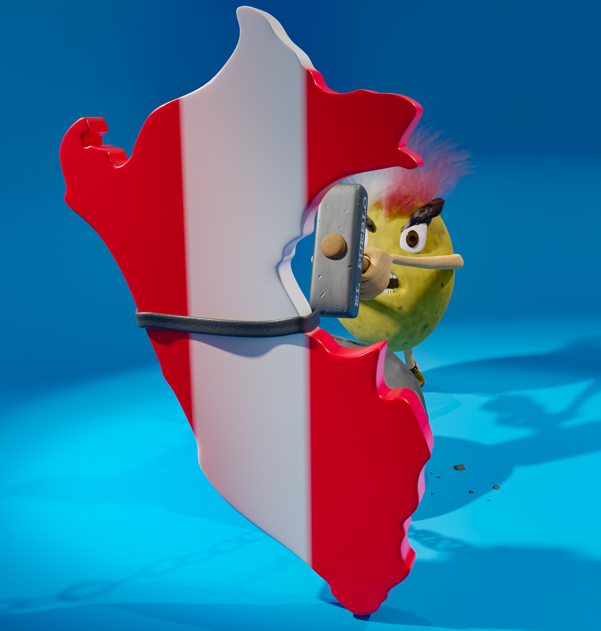 ArtStation - Valiente papa y el Perú