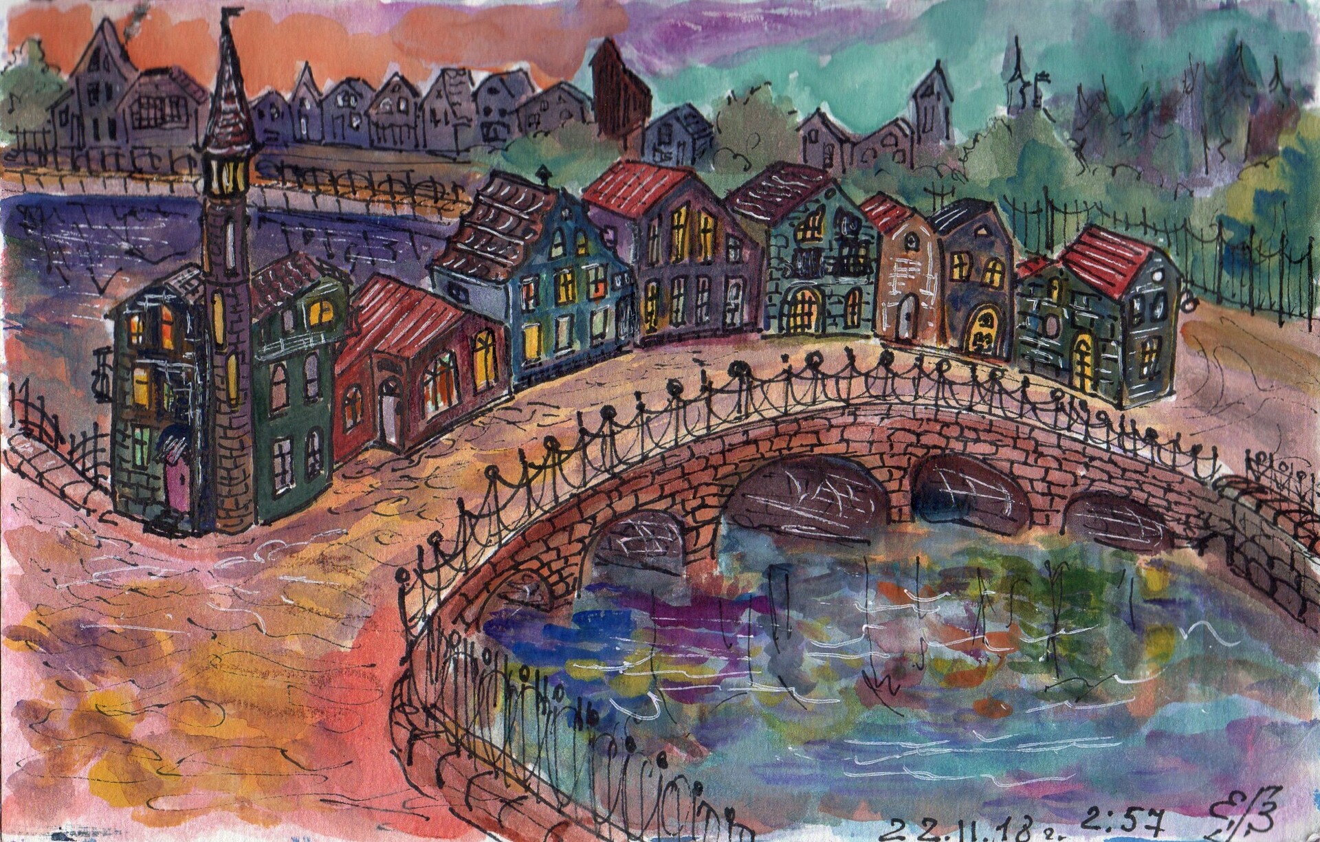 ArtStation - Watercolor Cities