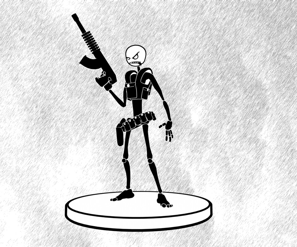 ArtStation - Cancelled Project-Stick Figure Multiplayer Combat