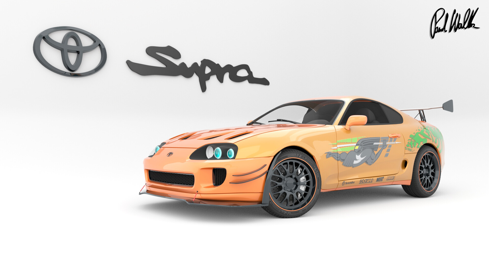 ArtStation - TOYOTA SUPRA MK4 FAST AND FURIOUS EDITION