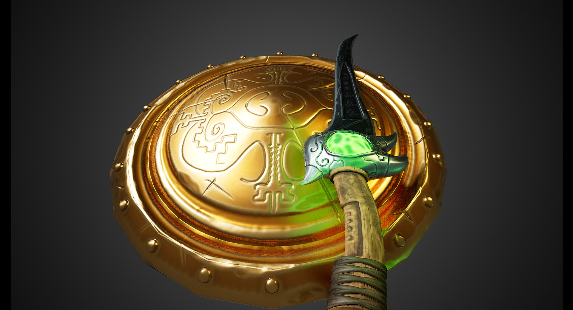 ArtStation - Sword And Shield (Low Poly)