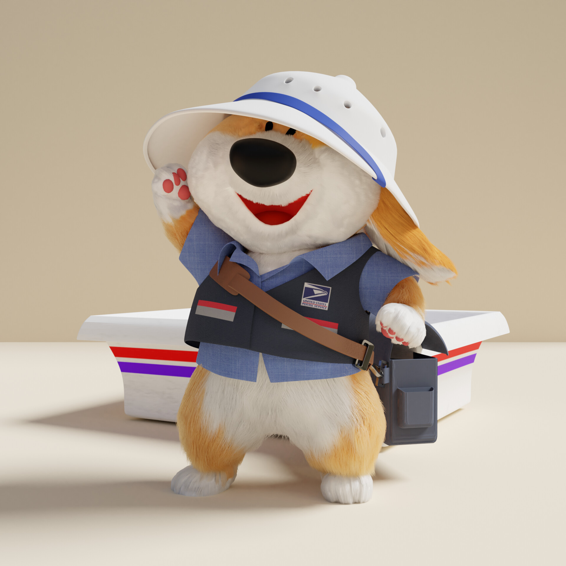 ArtStation - CORGI POSTMAN