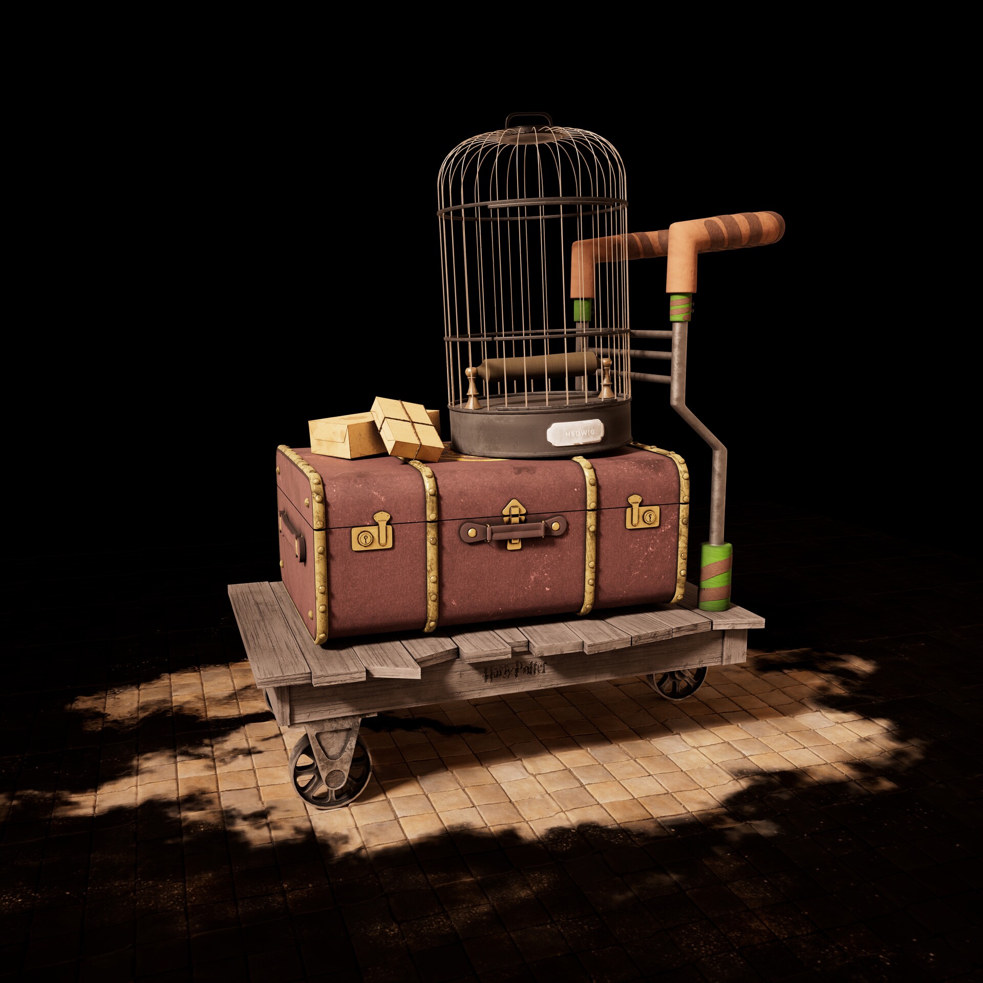 ArtStation - Harrt Potter trolly
