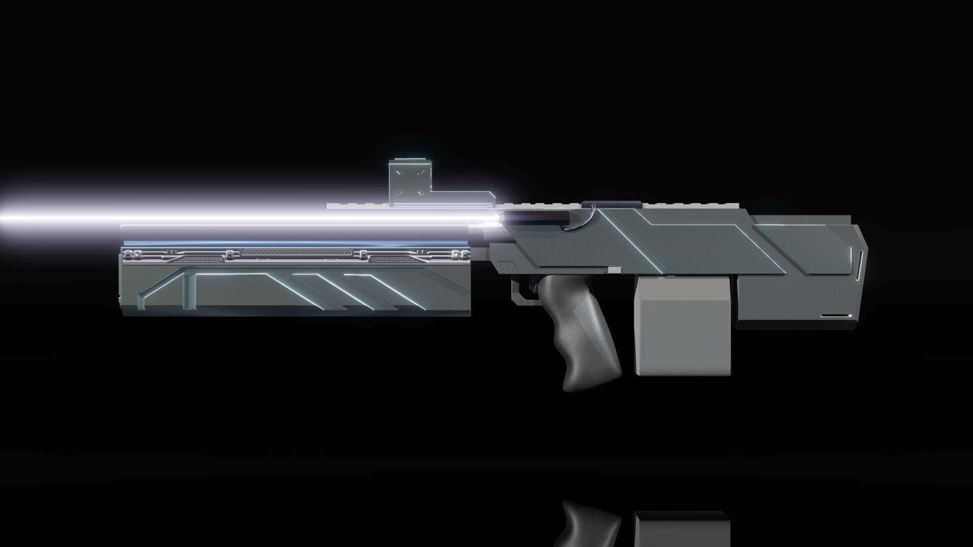 ArtStation - Sci-fi bullpup machine gun