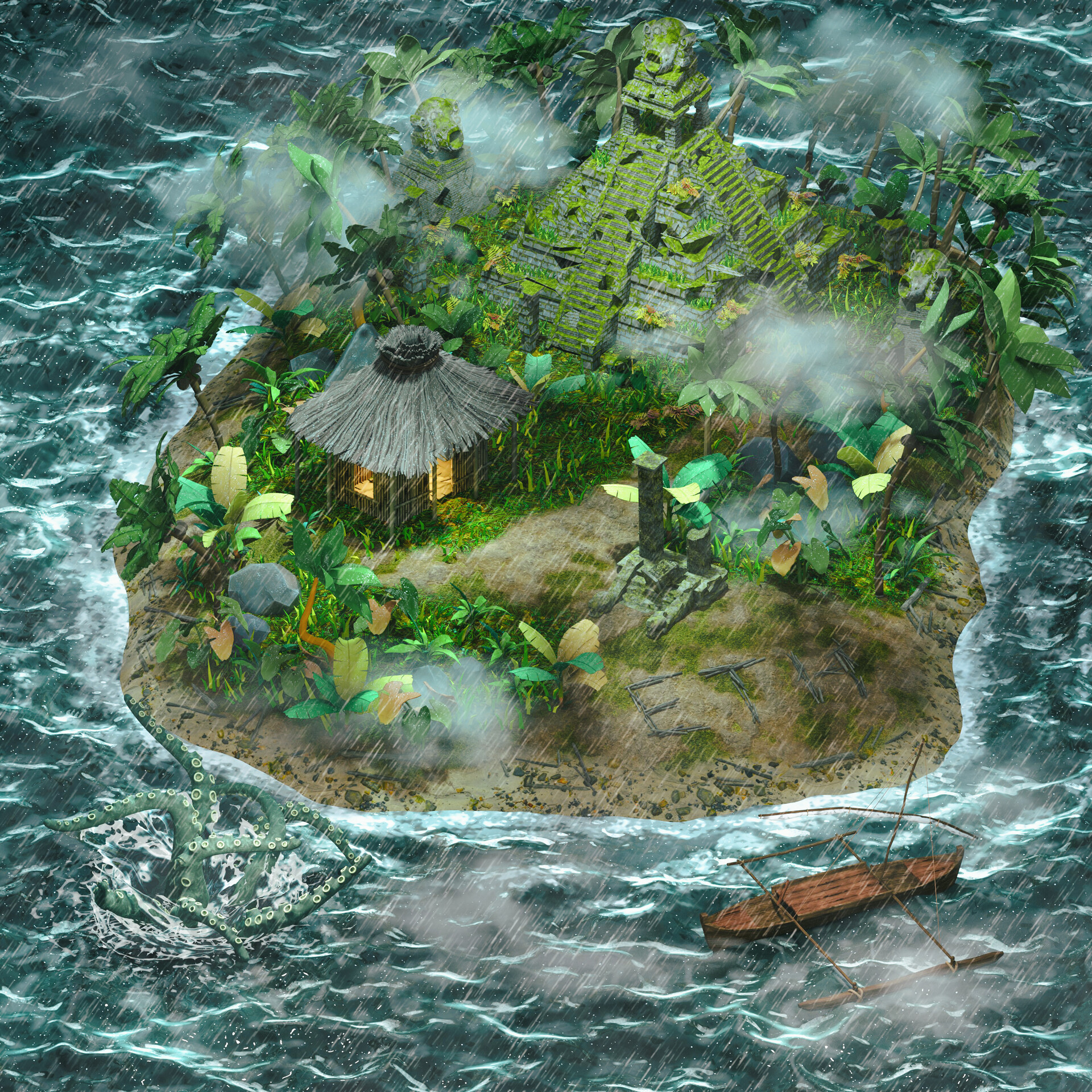 Matthieu Demarez - Aztec Island