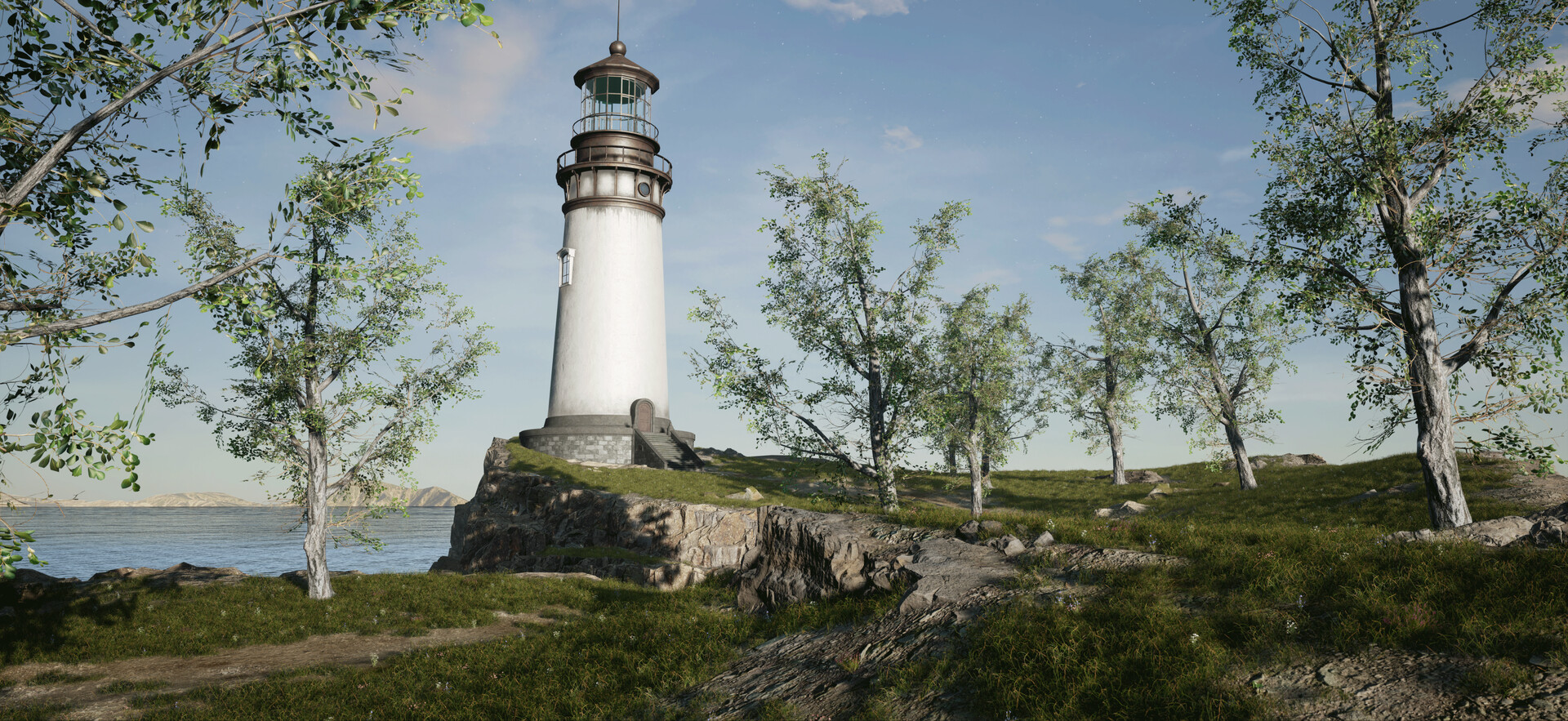ArtStation - A level with lighthouse made in UE4