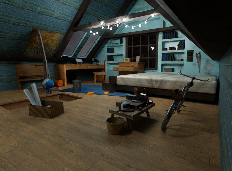 ArtStation - Bedroom (from the game Common'hood)