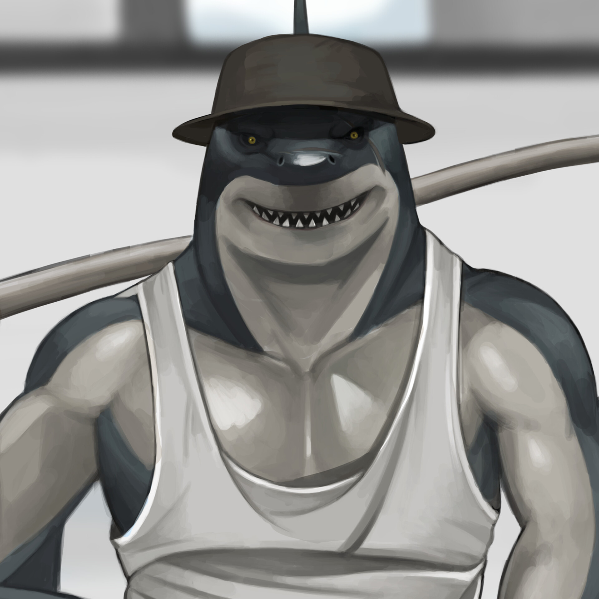 ArtStation - shark fisherman