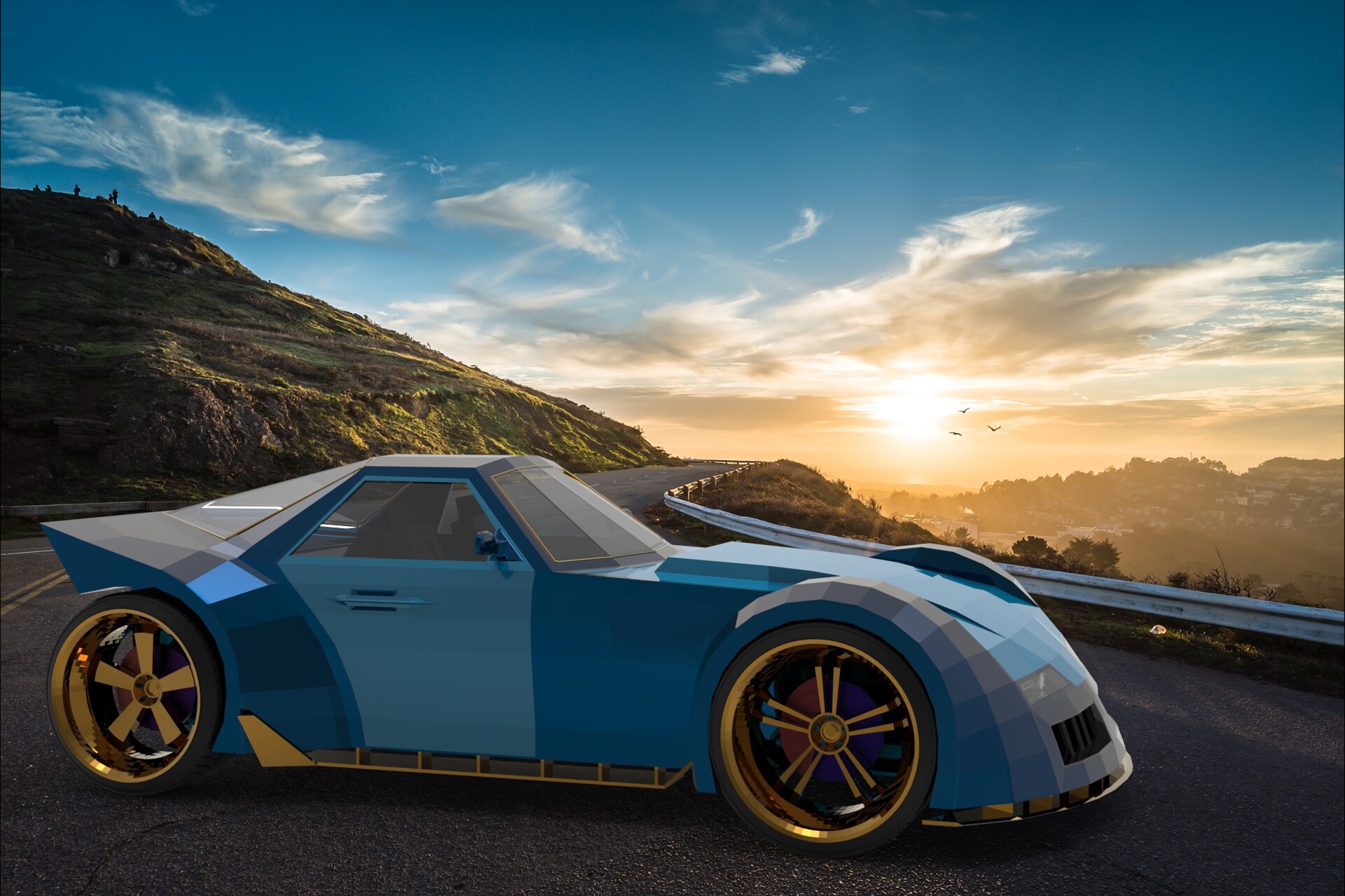 ArtStation - Low poly Car model