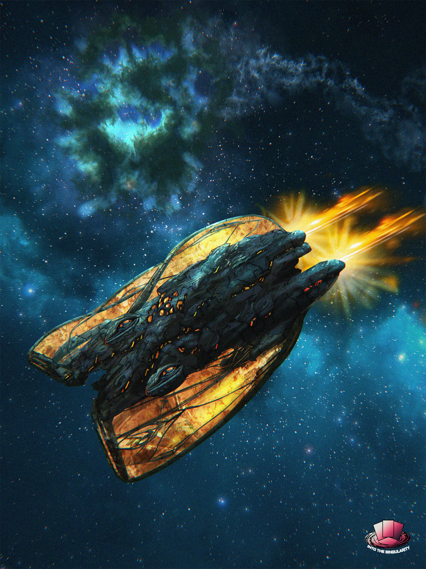 ArtStation - Alien space ship