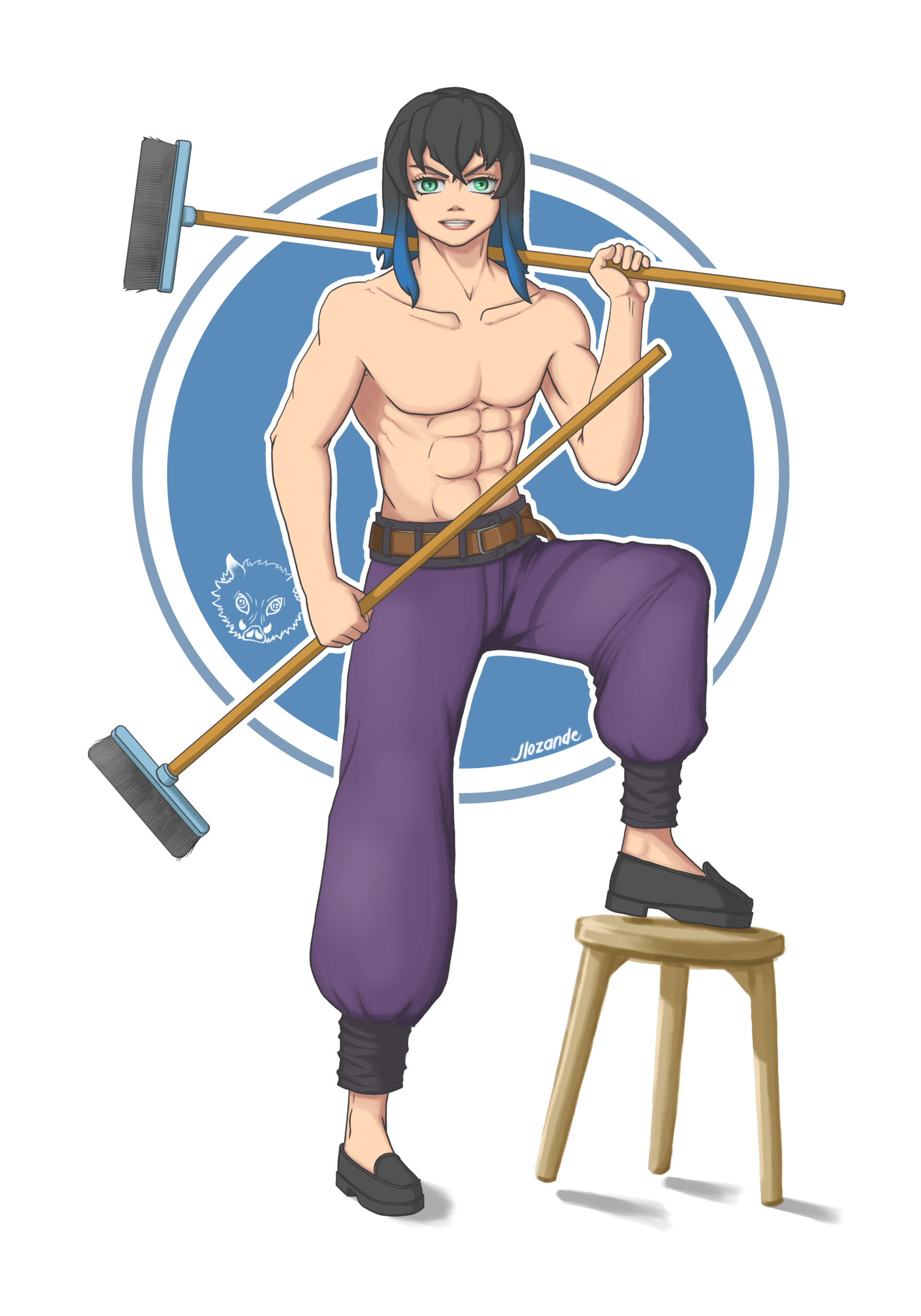 ArtStation - Demon Slayer - Inosuke FanArt