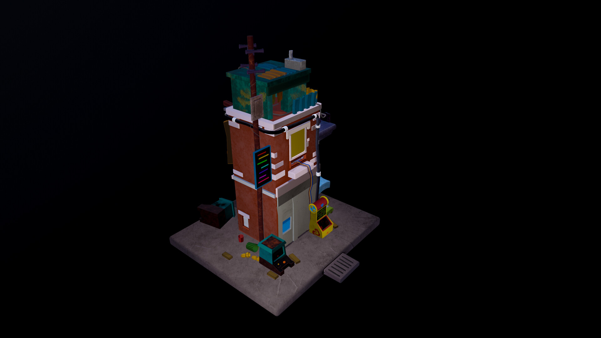 ArtStation - RETRO BUILDING