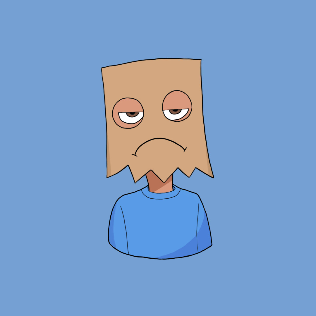 ArtStation - Drawing of a tired guy