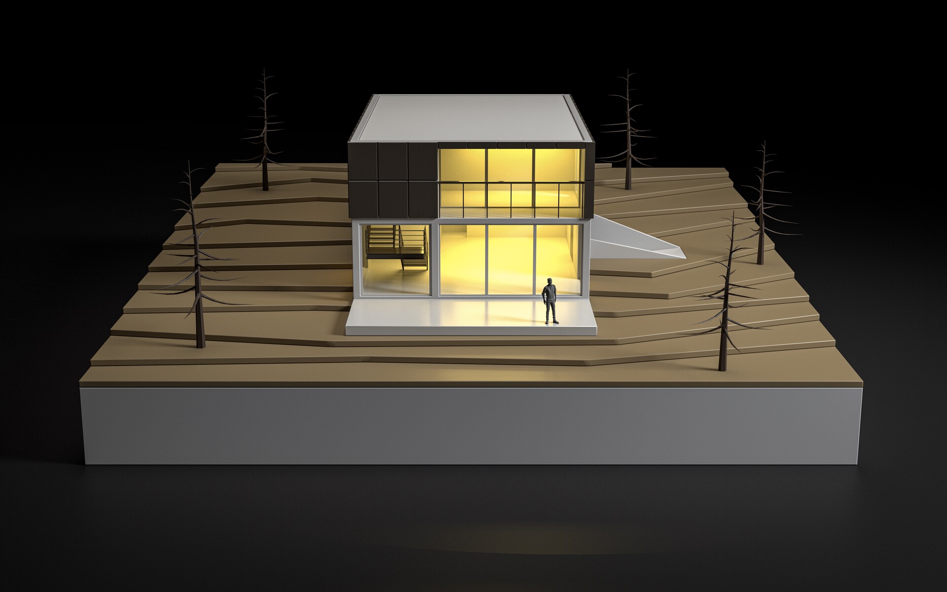 ArtStation - House concept (3d maquette)