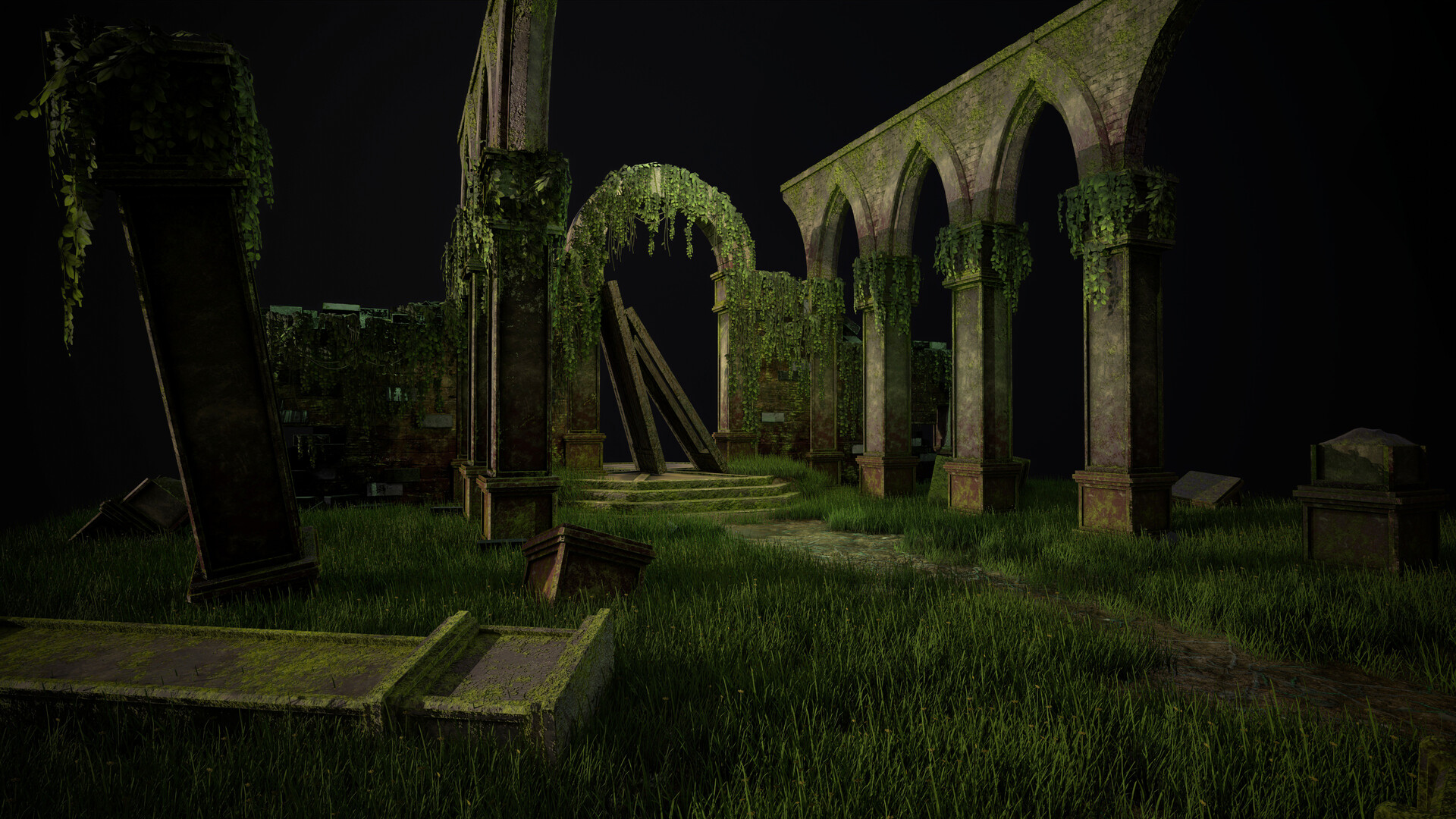 ArtStation - Overgrown Ruins