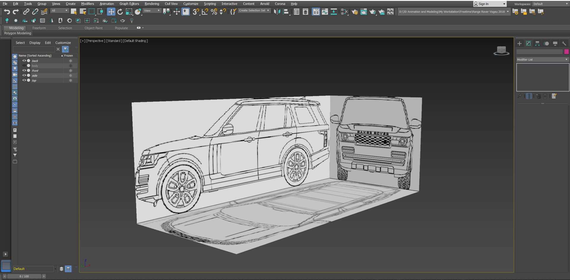 ArtStation - Range Rover Vogue 2018 - 3D Model