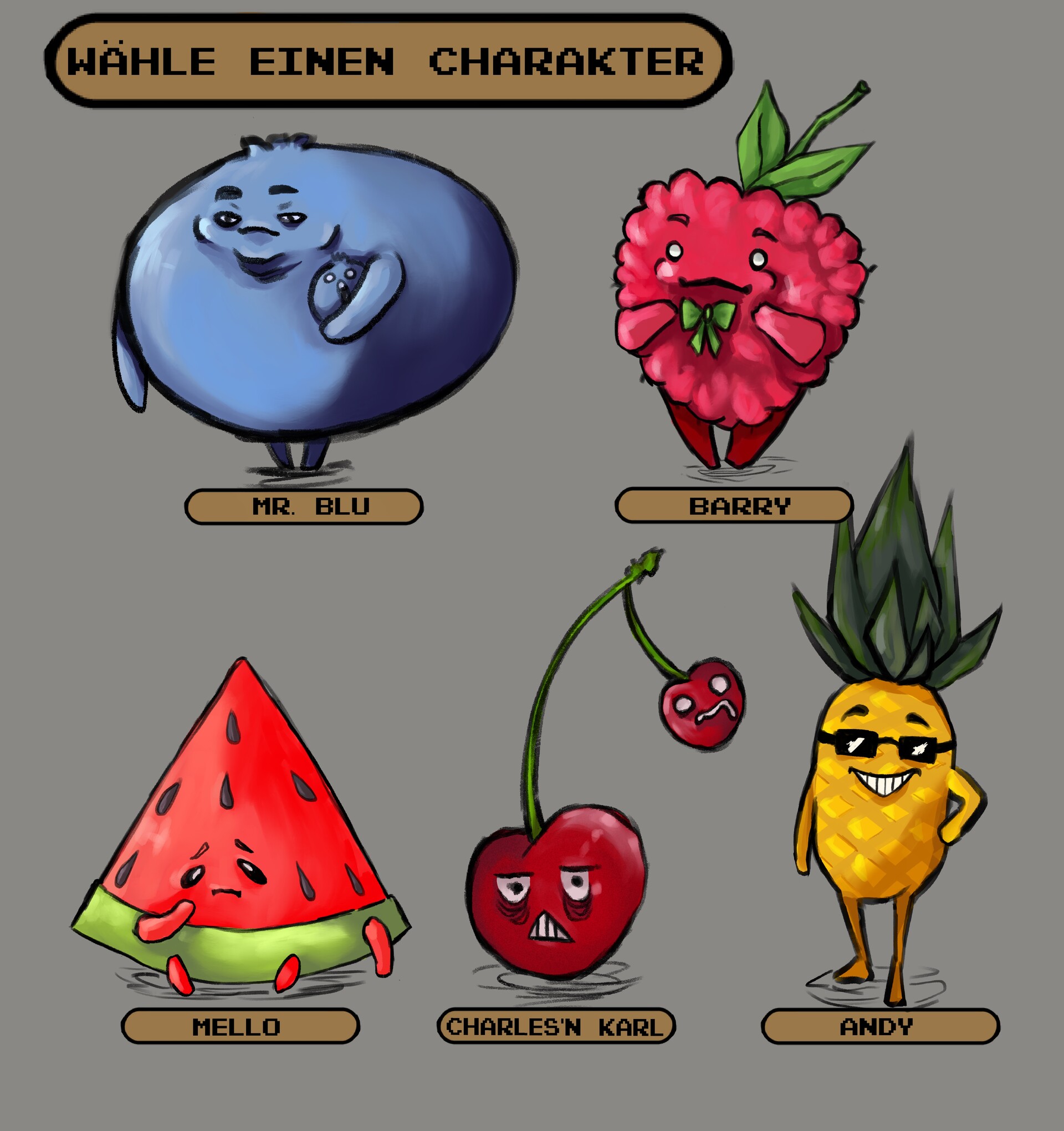 ArtStation - Fruit Character Design