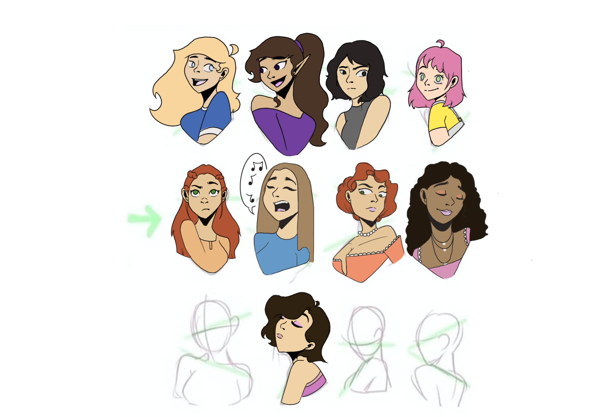 ArtStation - Girl Character Poses