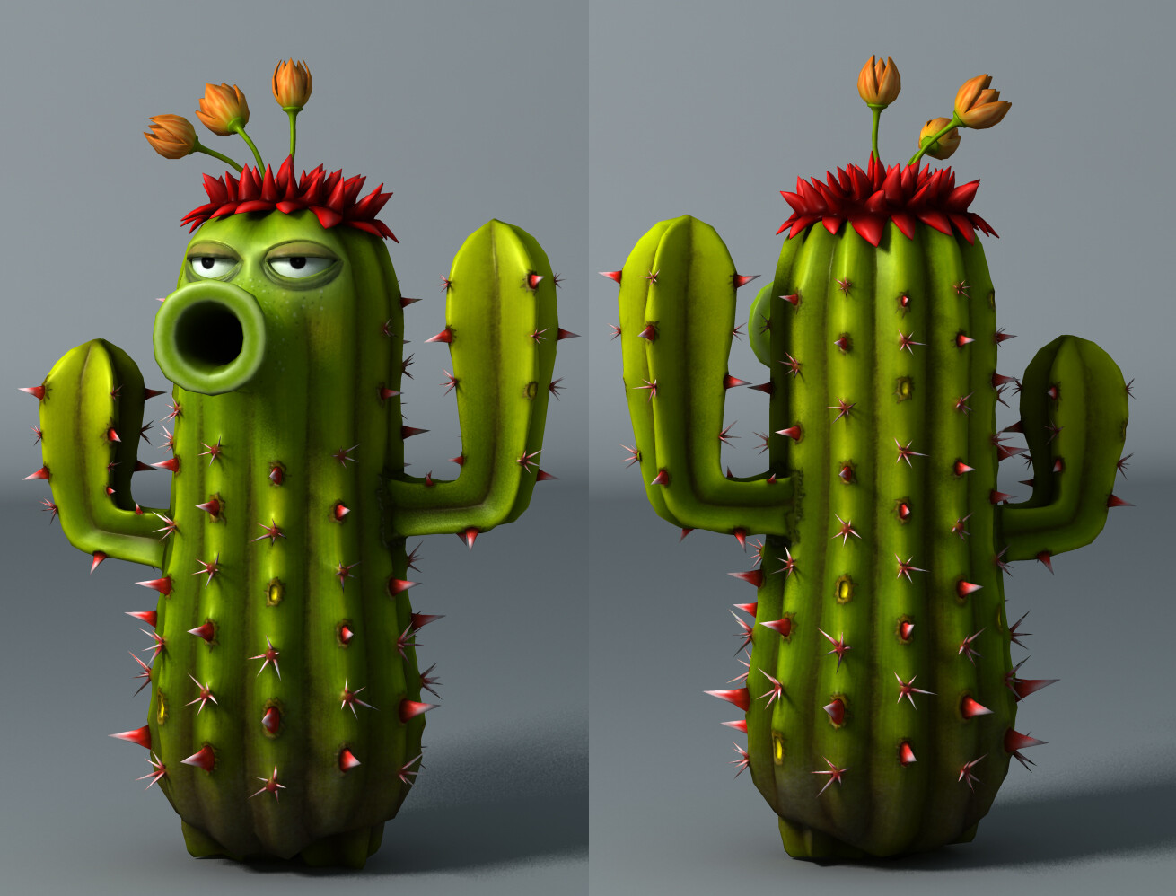ArtStation - PVZ Plant Character Models