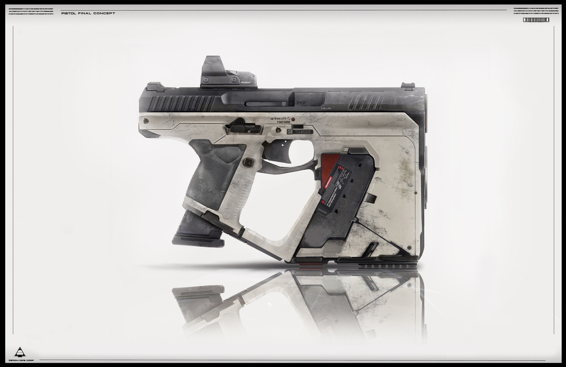 ArtStation - Zeron Pistol - Weapon Concept