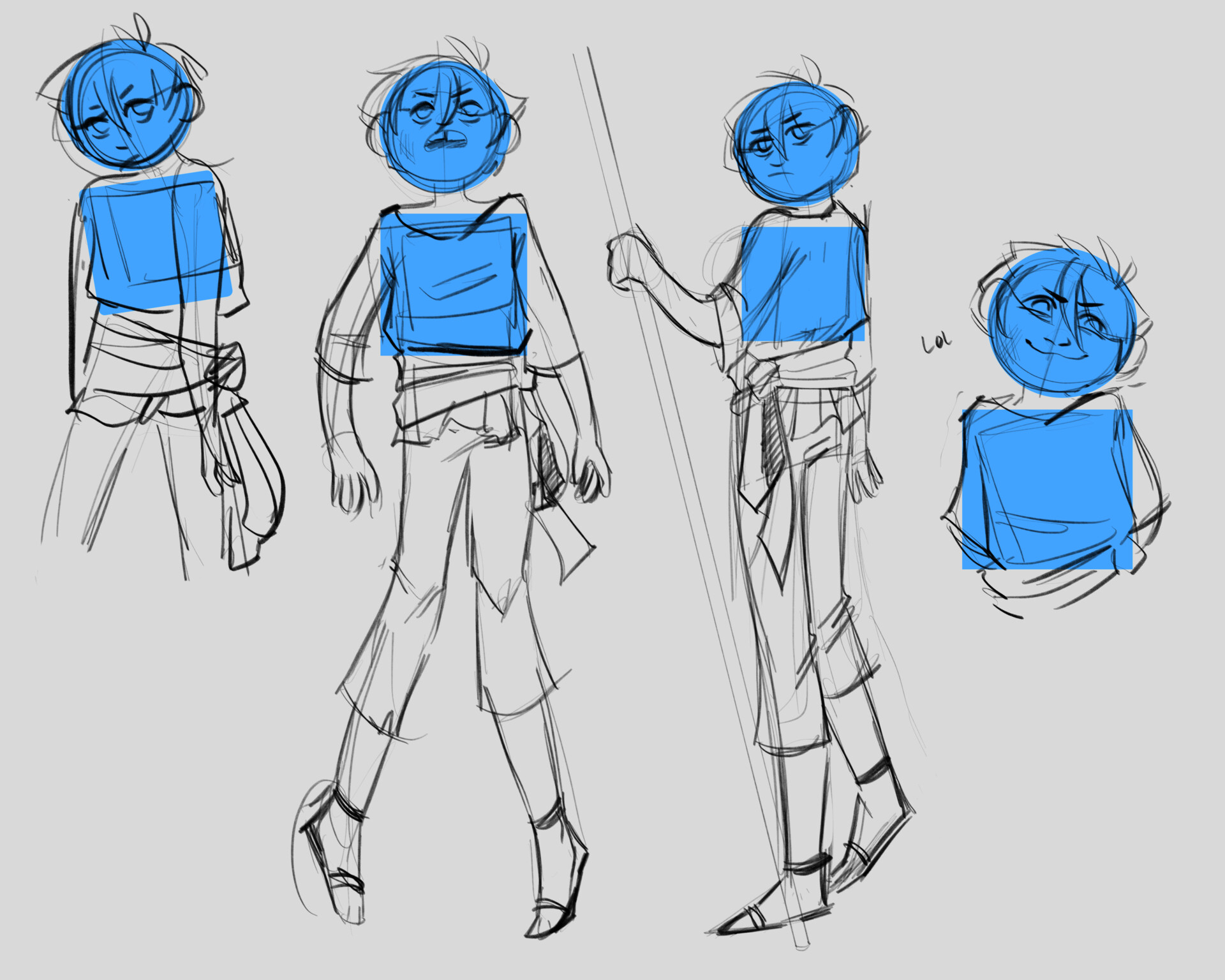 how to draw the boy who cried wolf