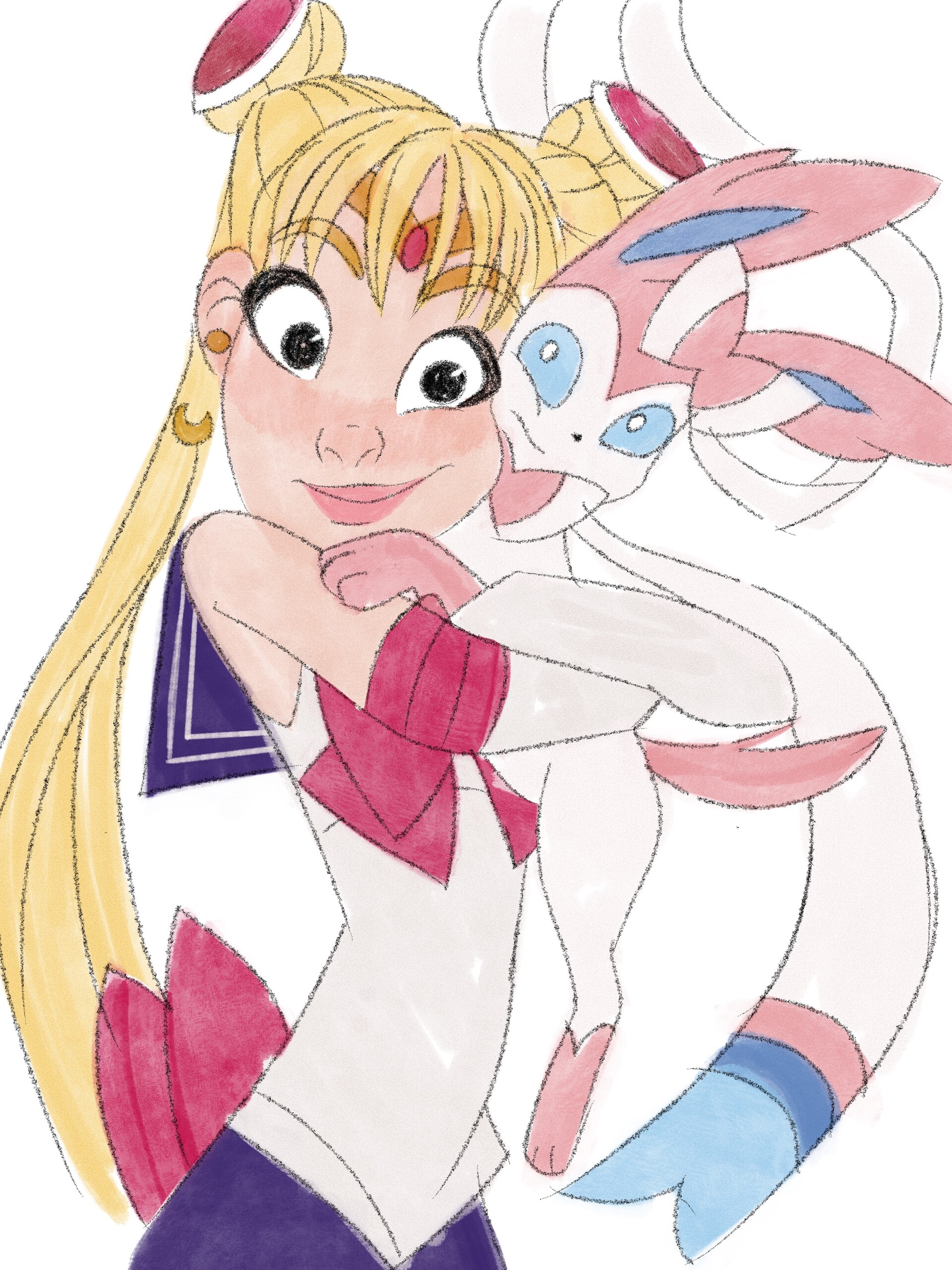 ArtStation - Sailor Moon x Pokémon